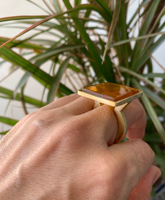 Square Amber Ring Light Collection | Etsy