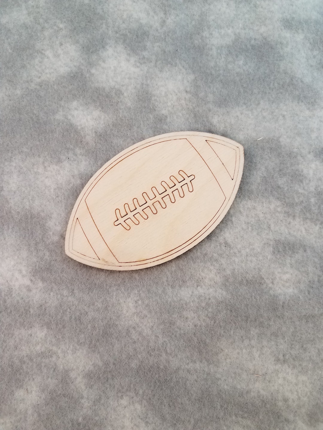 Football With Lines 2 Laser Cut Unfinished Wood Cutout Shape - Etsy