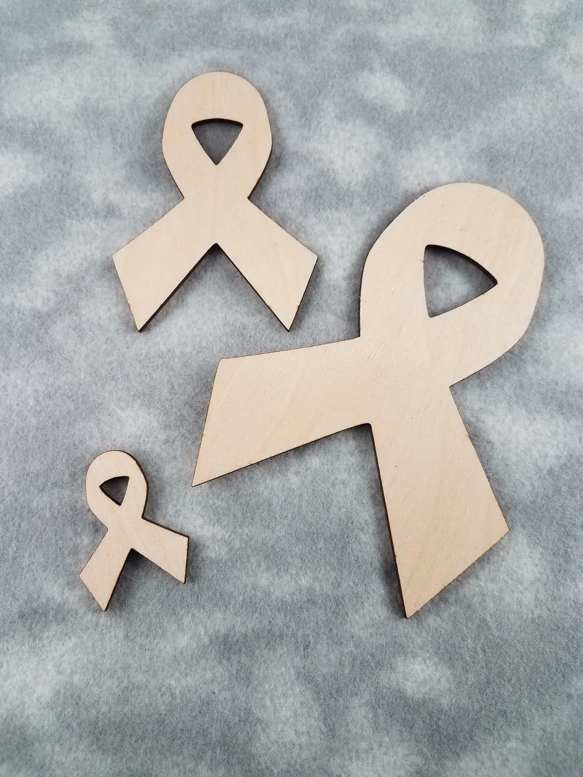 Ribbon Shape Laser Cut Unfinished Wooden Cutout Shape | Etsy