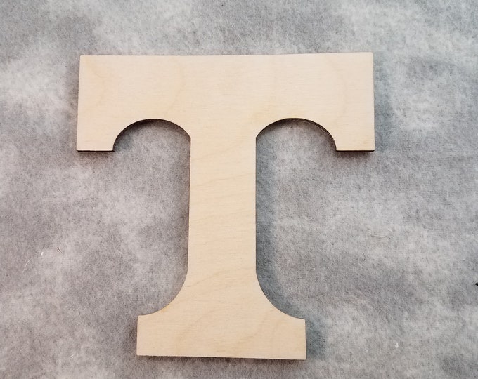Letter T Shape Laser Cut Unfinished Wooden Cutout Shape - Etsy