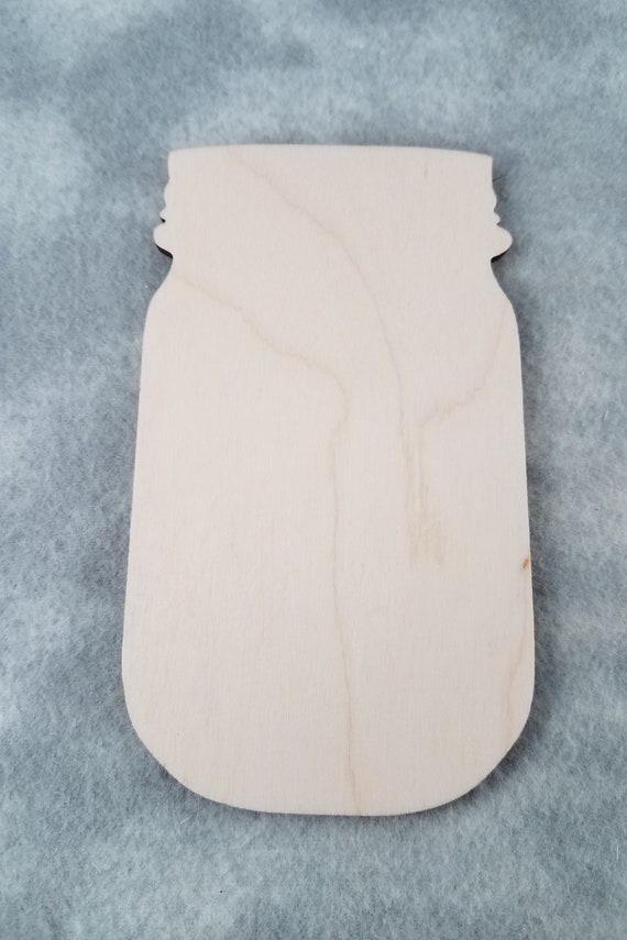 Mason Jar / Canning Jar Laser Cut Unfinished Wooden Cutout | Etsy