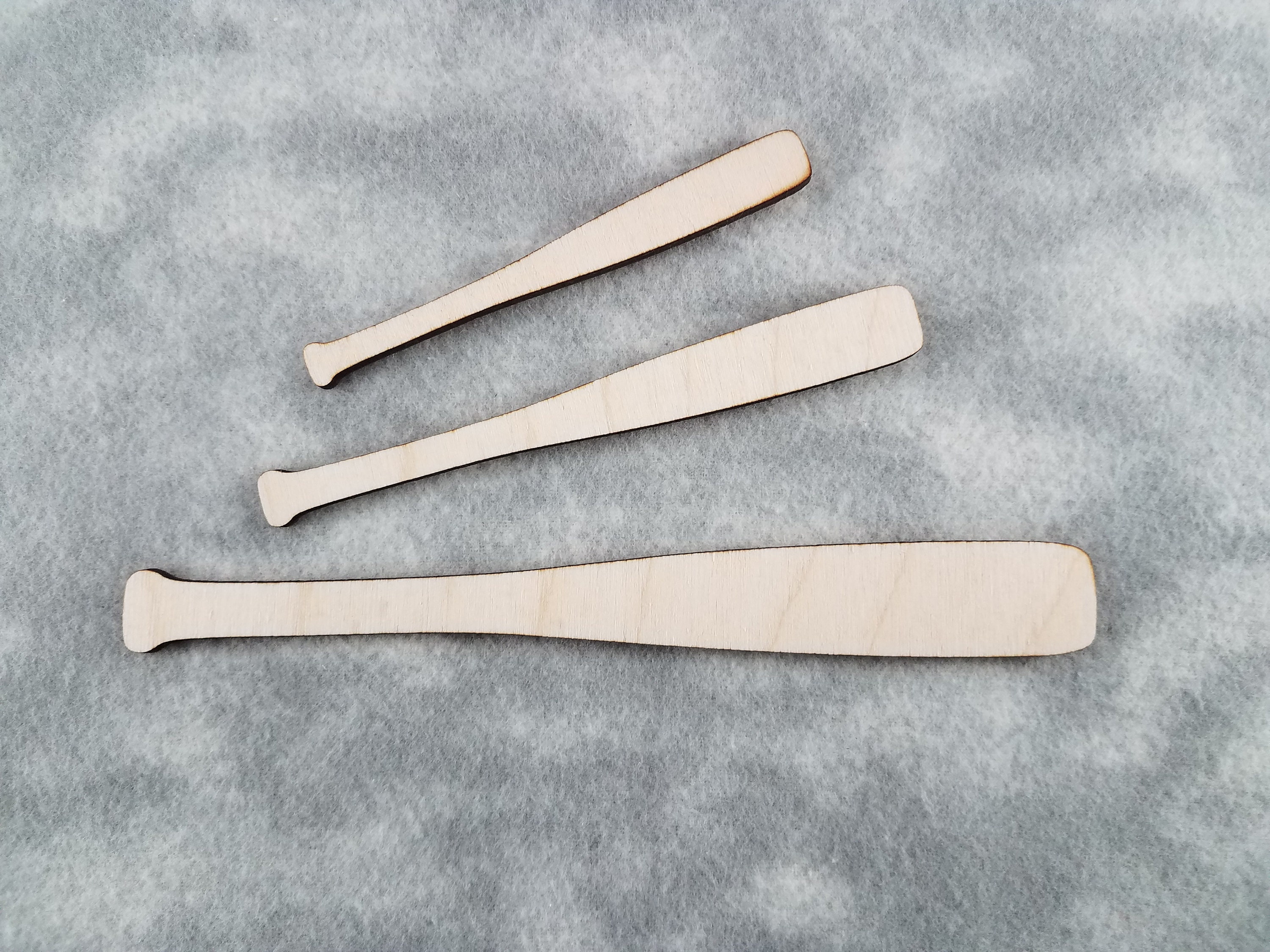 Baseball Bat Shape Laser Cut Unfinished Wooden Cutout Shape - Etsy