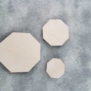 Octagon Shape Laser Cut Unfinished Wooden Cutout Shape - Etsy