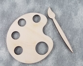 Paper 25 Paint Palette Die Cuts Artist Palette Cut Outs Paint Palette ...