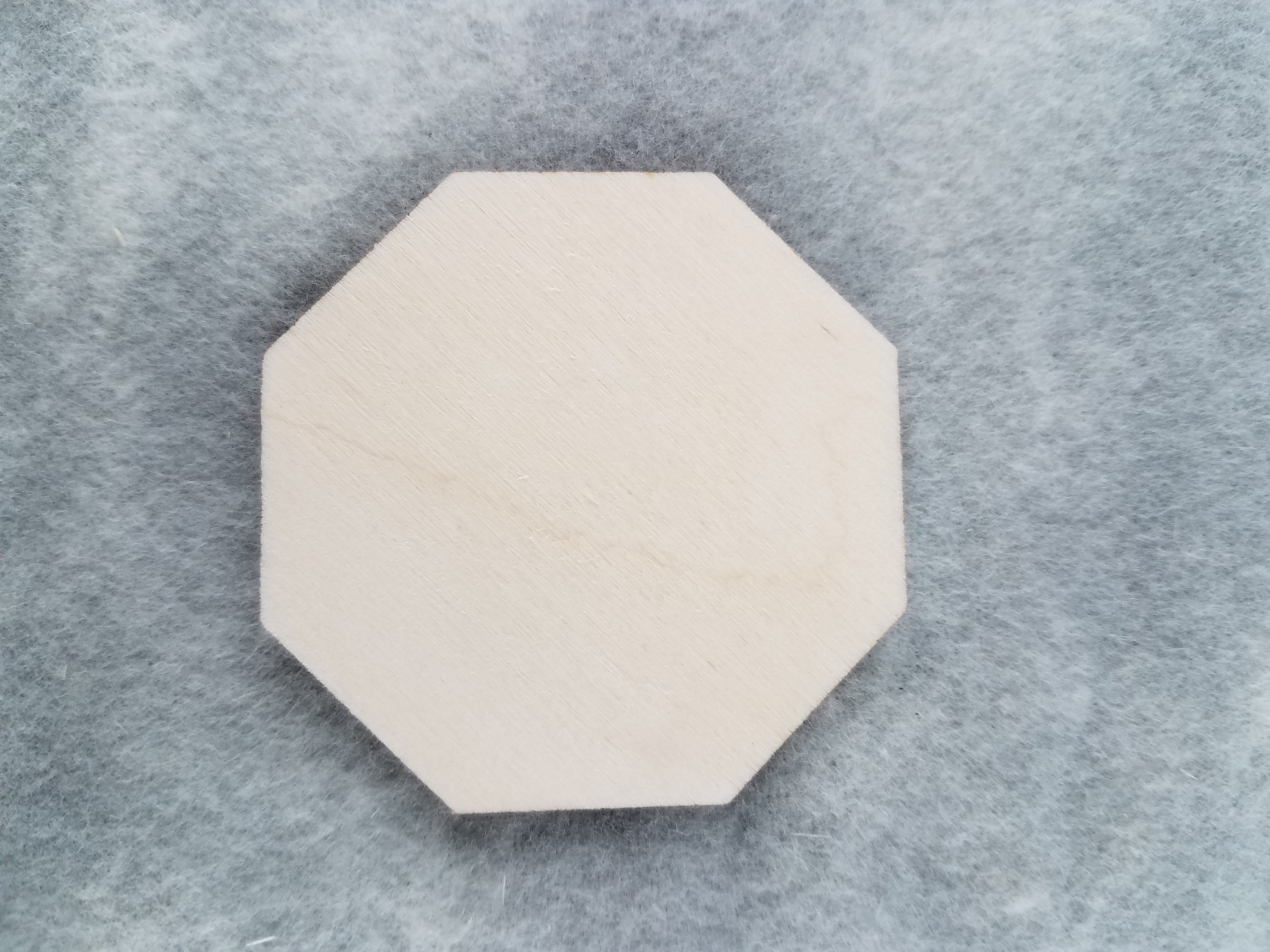 Octagon Shape Laser Cut Unfinished Wooden Cutout Shape - Etsy