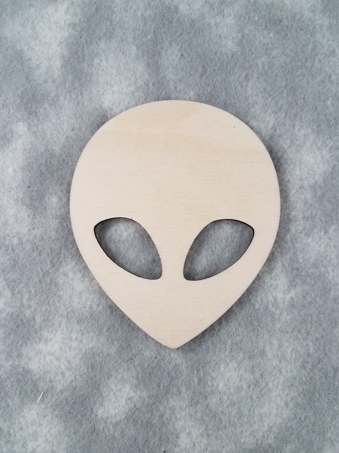 Alien Head Shape Wooden Cutout - Etsy