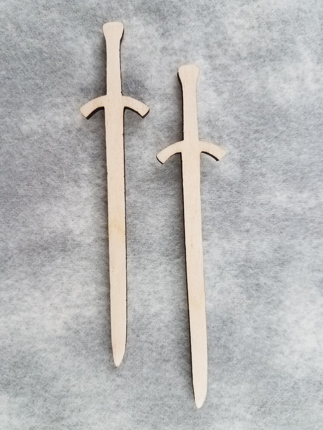 Sword Shape 2 Laser Cut Unfinished Wooden Cutout Shape - Etsy