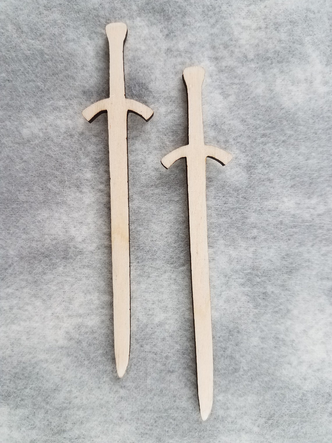 Sword Shape 2 Laser Cut Unfinished Wooden Cutout Shape - Etsy