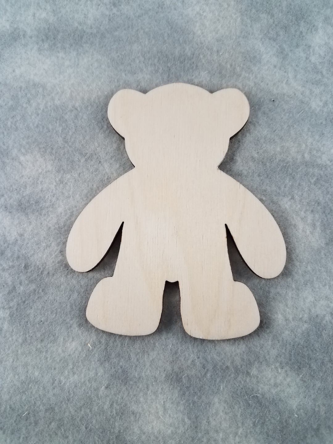 Teddy Bear Shape Laser Cut Unfinished Wooden Cutout Shape - Etsy