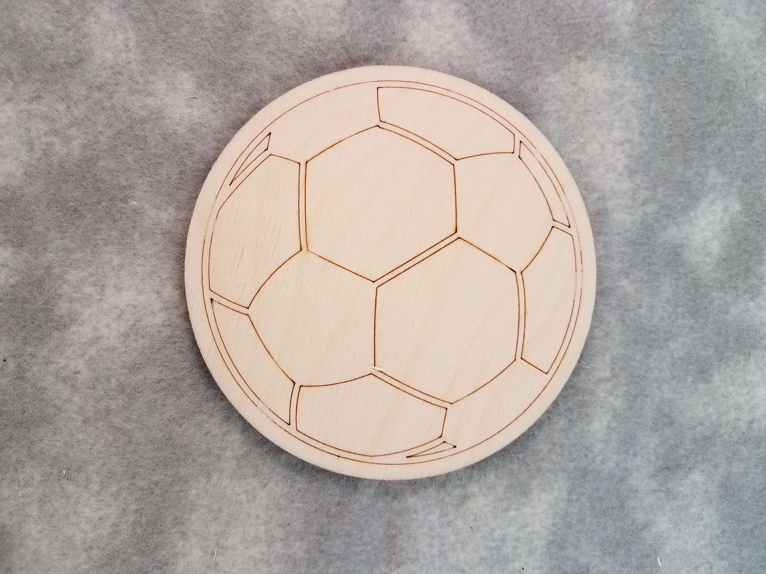 Soccer Ball With Lines 2 Laser Cut Unfinished Wood Cutout - Etsy