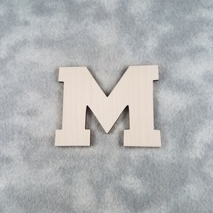 Letter M Shape Laser Cut Unfinished Wood Cutout Shape - Etsy