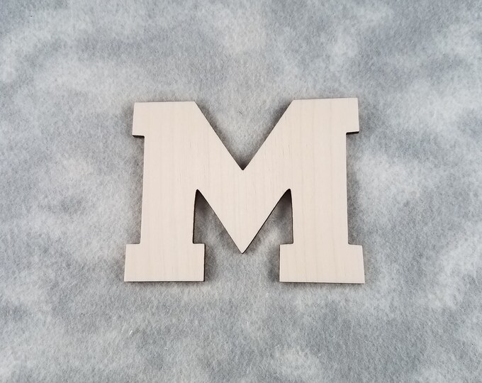 Letter M Shape Laser Cut Unfinished Wood Cutout Shape - Etsy