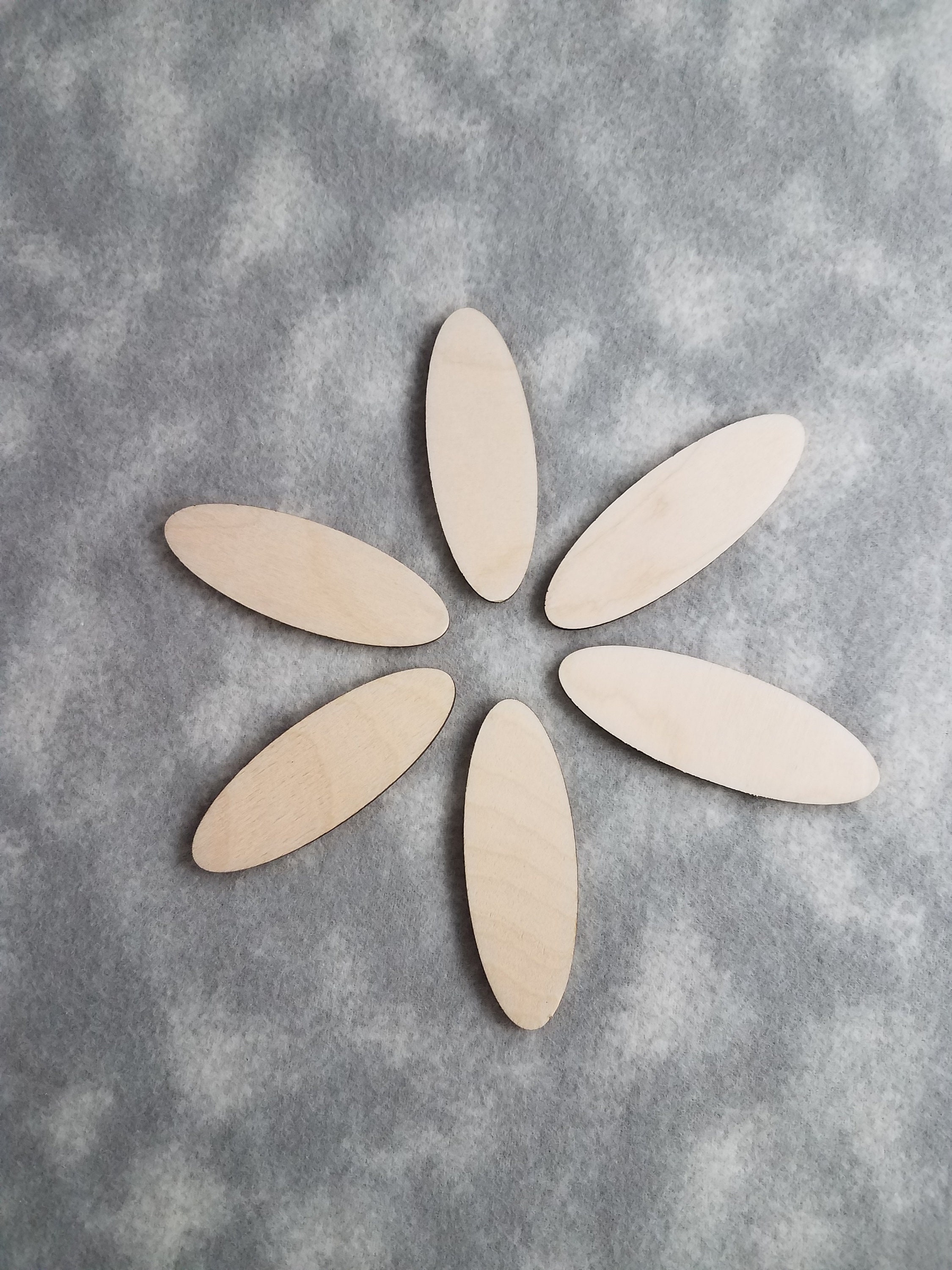 Flower Petal 1 Shape Laser Cut Unfinished Wooden Cutout | Etsy