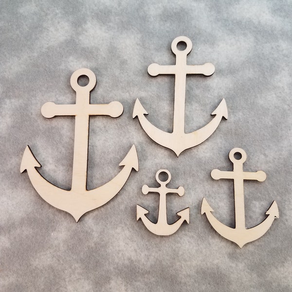 Wooden Anchor Cutout - Etsy