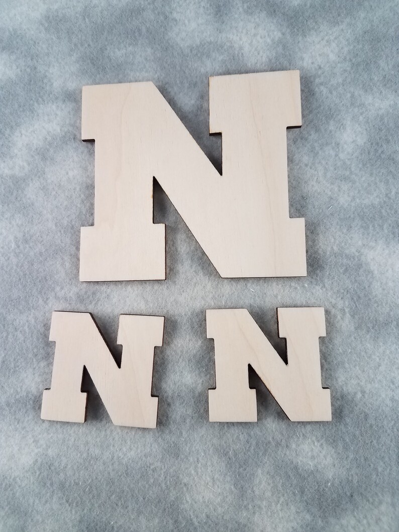 Letter N Shape Laser Cut Unfinished Wood Cutout Shape - Etsy