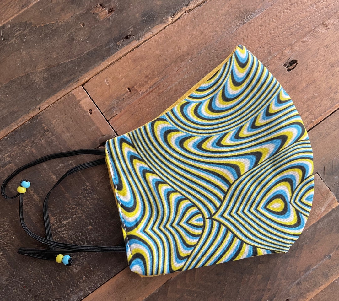 Optical Illusion Face Mask - Etsy