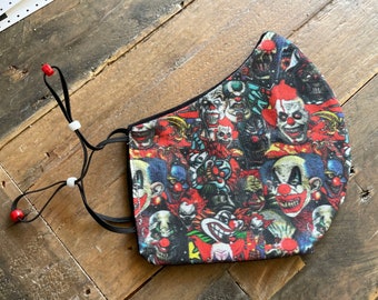 Clown Face Mask - Etsy