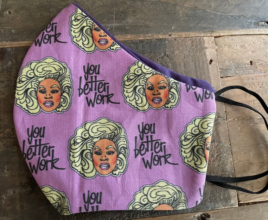 You Better Work Face Mask - Etsy
