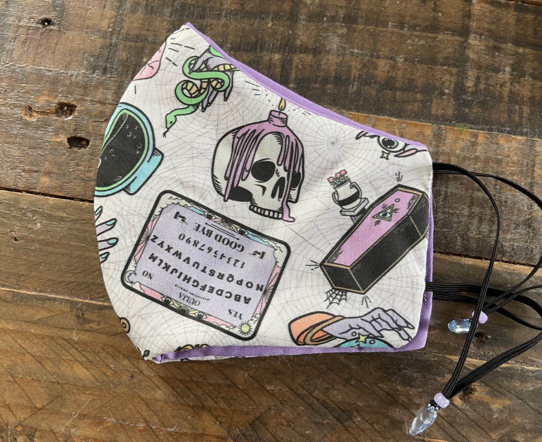 Spell Caster Face Mask Witchy Face Mask Goth Face Mask - Etsy