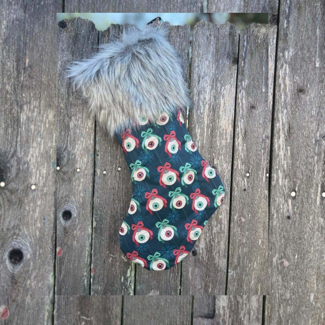 Spooky Stocking Gothmas Stocking Goth Xmas Stocking Alt. Christmas ...