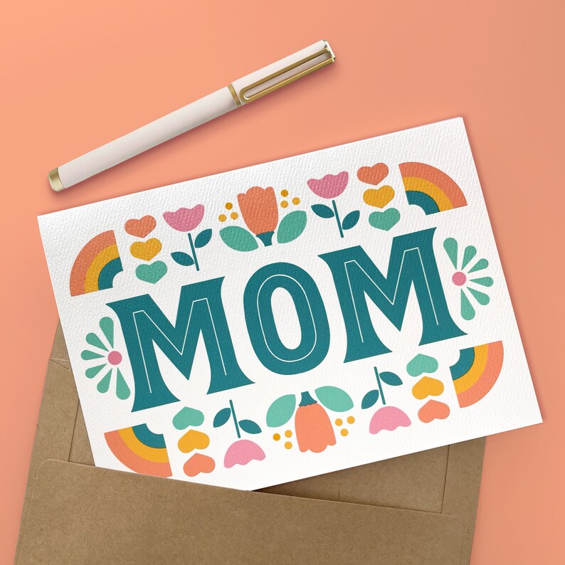 Mom Greeting Card Mother's Day Card Card for Mom - Etsy