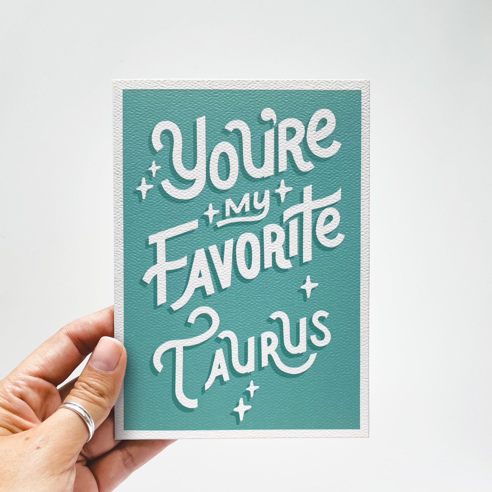 Taurus Zodiac Card | You're My Favorite Taurus | Greeting Card | Zodiac ...