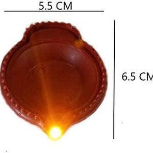 Water Sensing Diya, Battery Diya, Clay Look a Like Water Sensor Diya ...