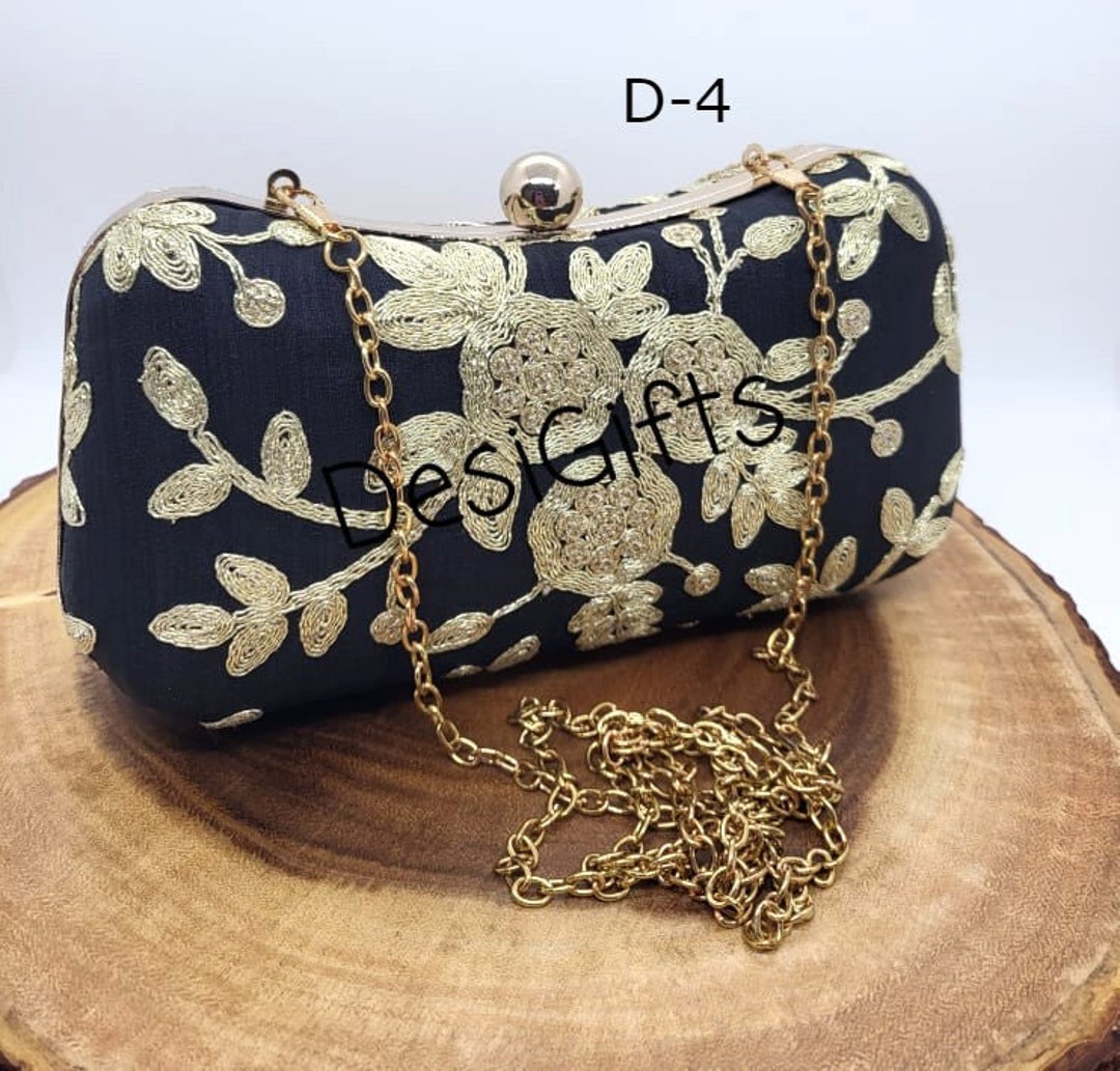 Indian Handmade Women's Embroidered Clutch Handbag, HBS- 406 - Etsy