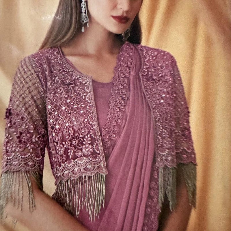 Zip and Go Saree - Etsy