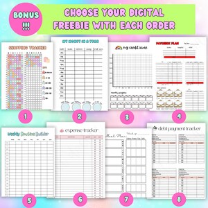 Weekly Budget Planner Book Budget Spreadsheet Cash Envelopes Cash ...