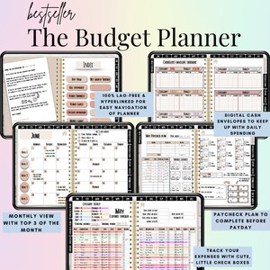 Digital Planner BUNDLE Goodnotes, iPad Budget Biweekly Budget Planner ...