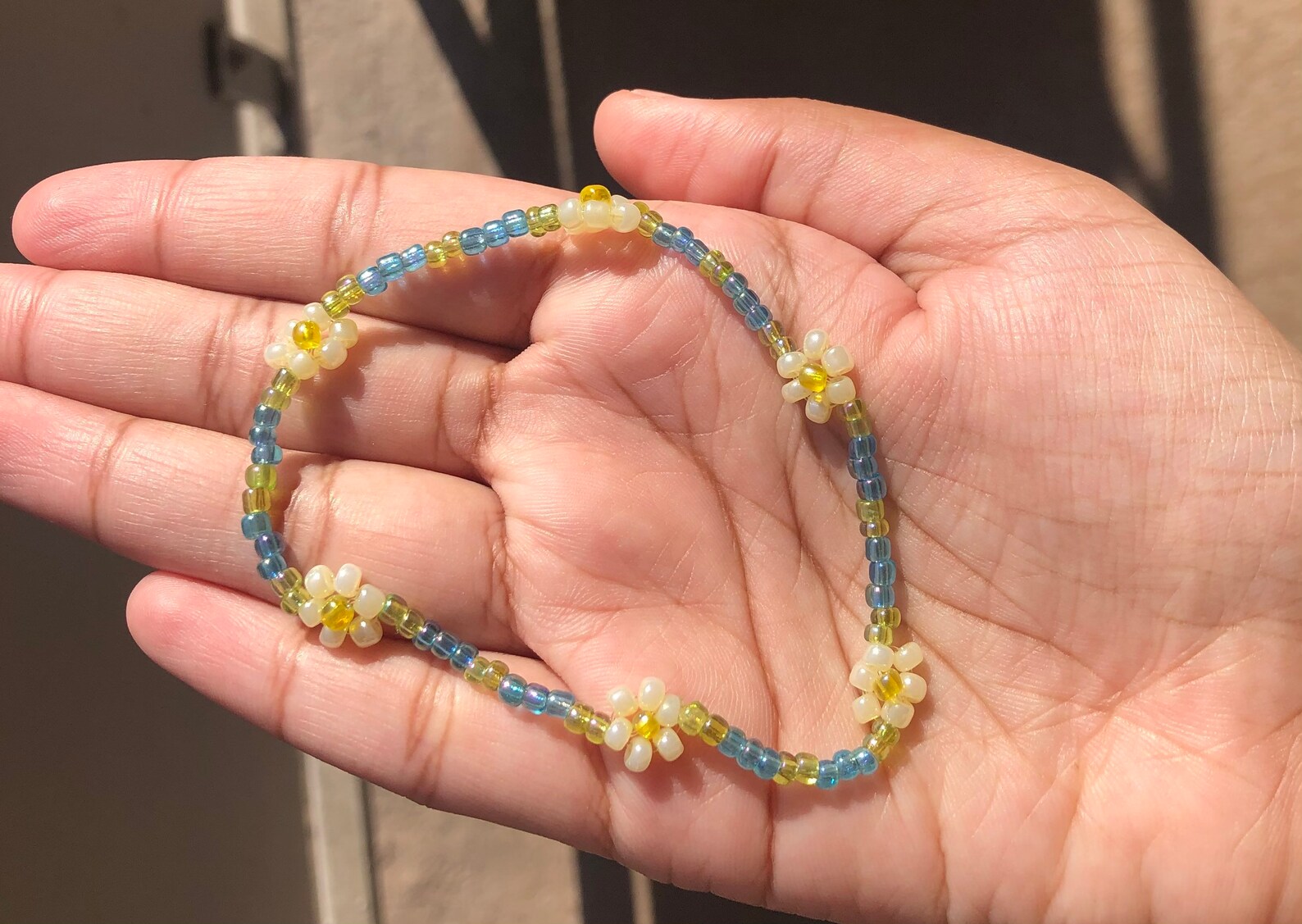 Beaded Flower Bracelet Beaded Bracelet Flower Bracelet - Etsy