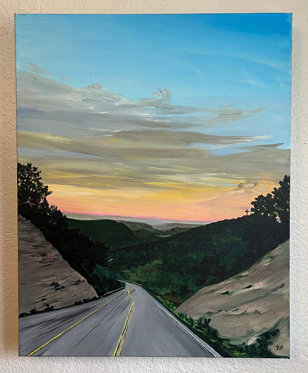 Bob Bullick Road | 20" X 16" | Acrylic Painting | Wall Decor - Etsy