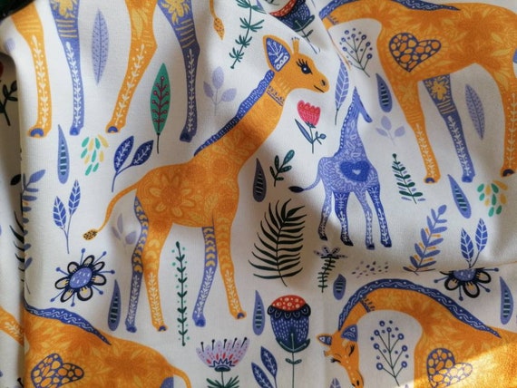 Boho Giraffes Animals diversity Variety Organic Cotton - Etsy