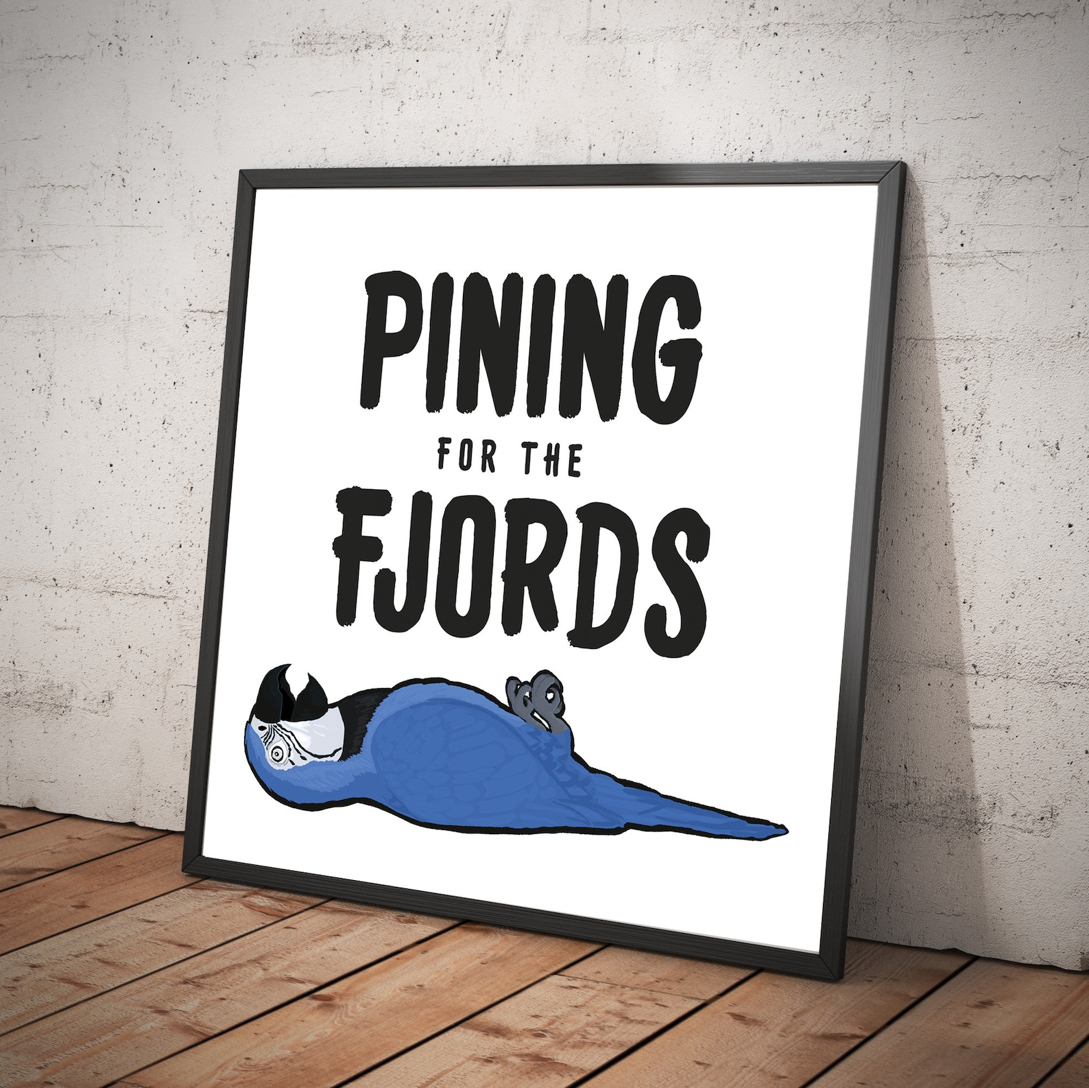 Pining for the Fjords Monty Python Dead Parrot Sketch Poster - Etsy