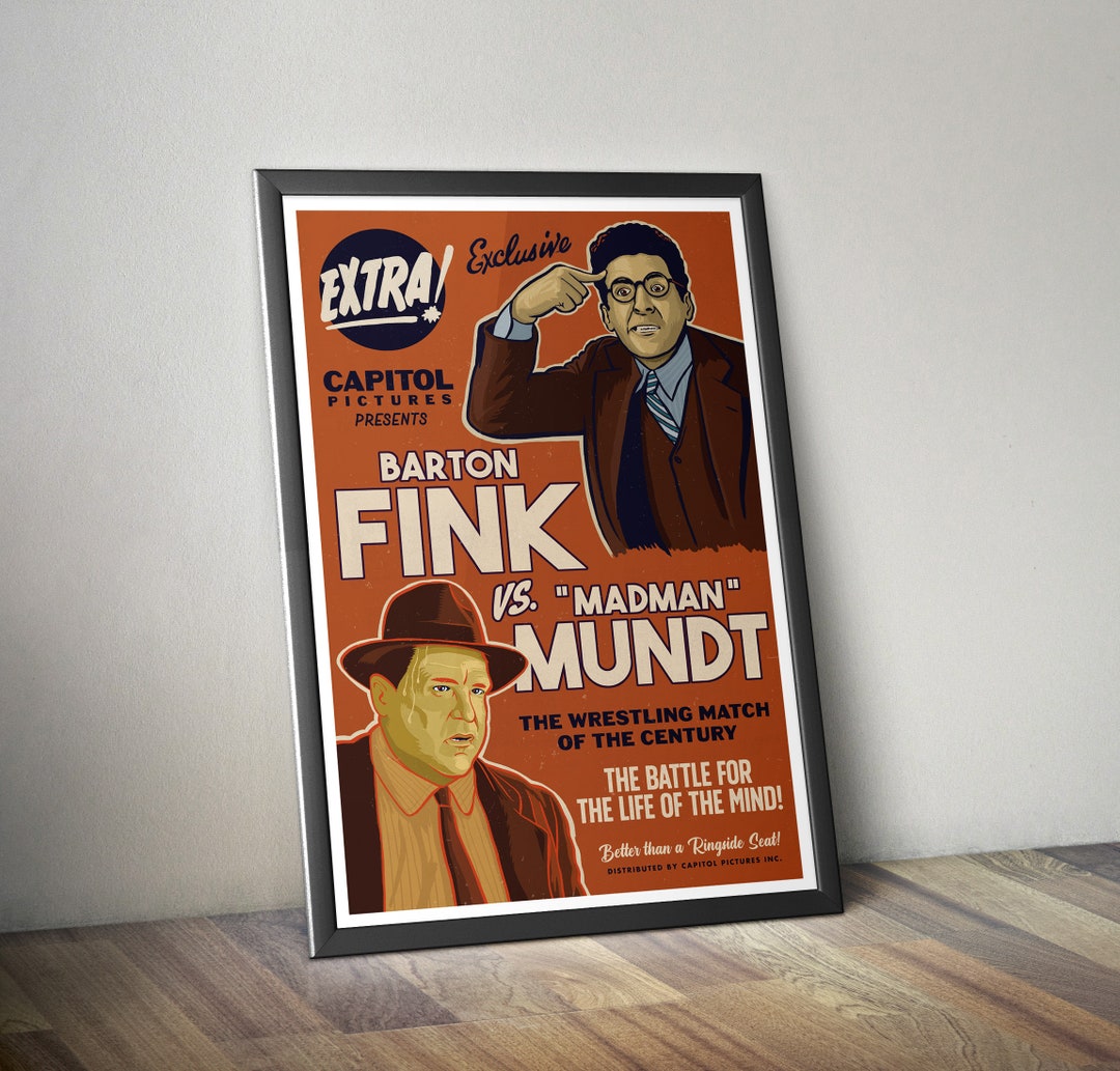 Barton Fink Alternative Movie Poster - Wrestling Poster - Coen Brothers ...