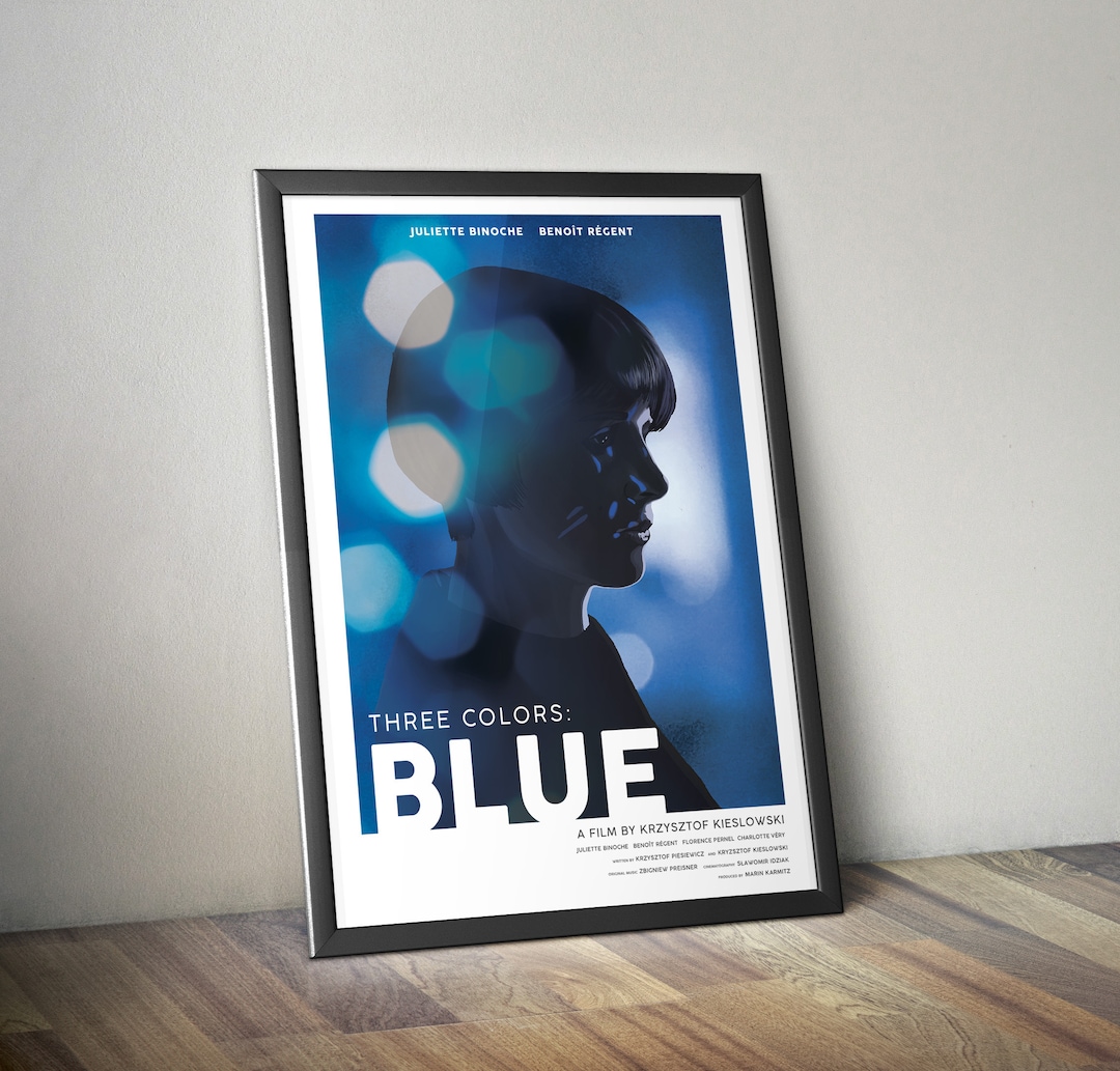Three Colors: Blue Alternative Movie Poster - Juliette Binoche ...
