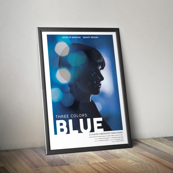 Three Colors Blue Poster - Etsy