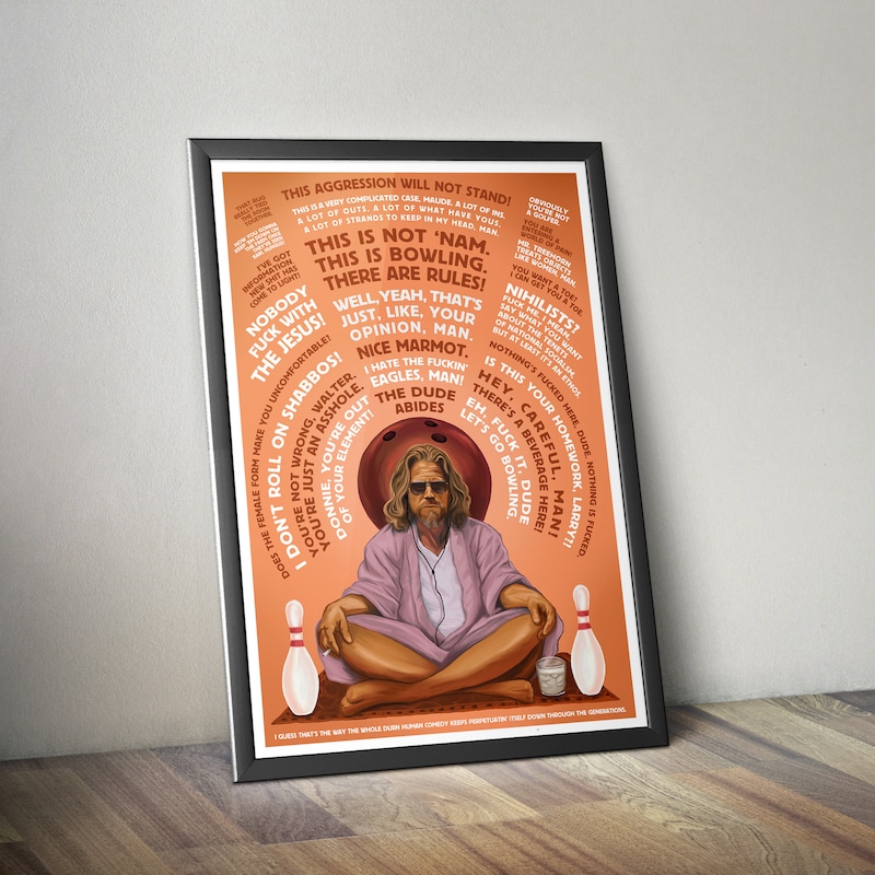 Big Lebowski Poster - Etsy