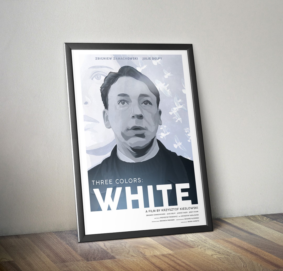 Three Colors: White Alternative Movie Poster - Julie Delpy, Zbigniew ...