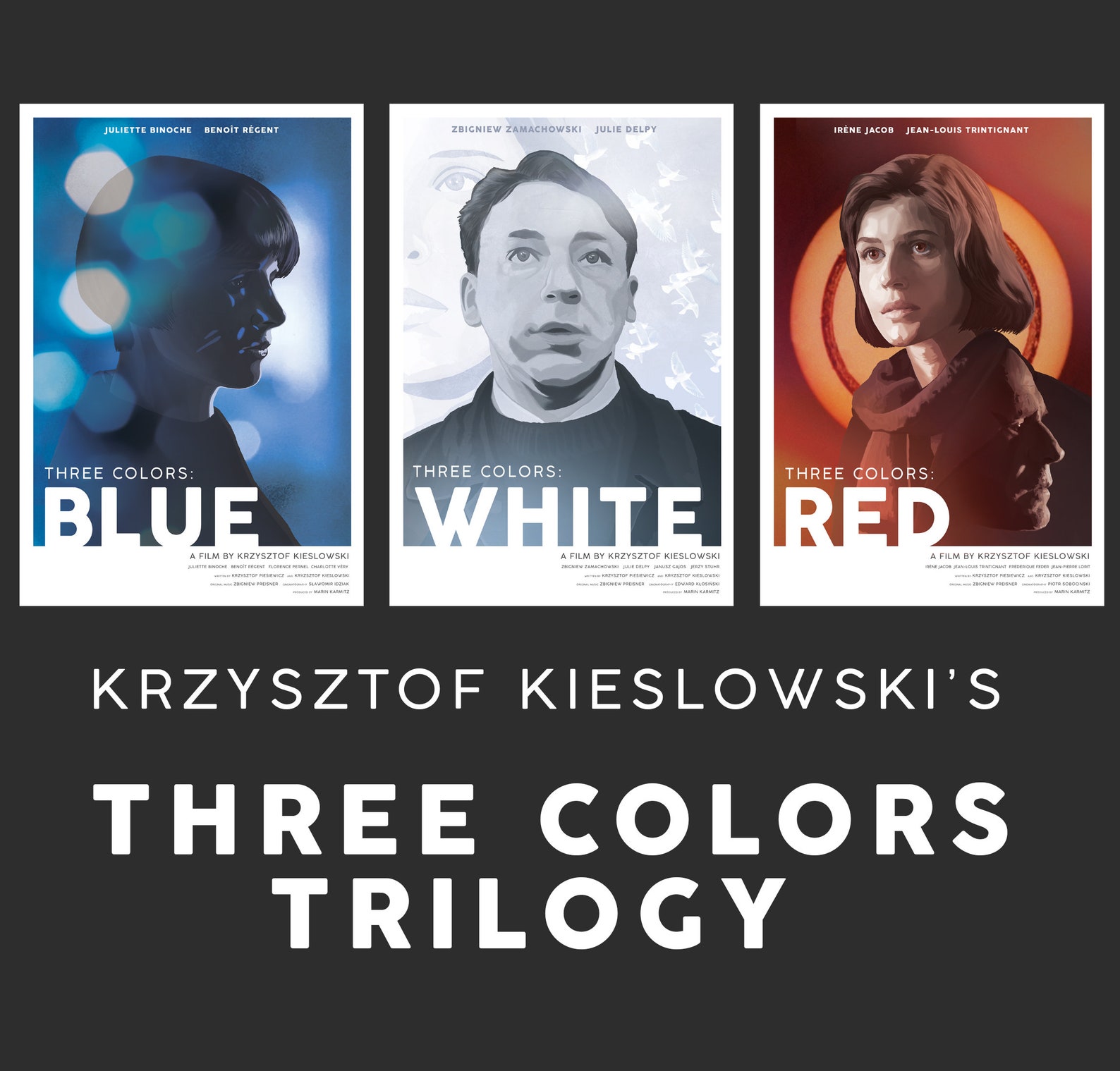 Three Colors: Red - Alternative Movie Poster - Irene Jacob, Krzysztof ...