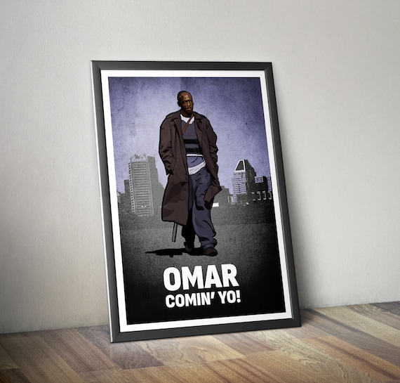 Omar Comin' Yo The Wire poster | Etsy