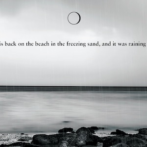 The Tide Was Way Out Poster - Infinite Jest - David Foster Wallace - Etsy