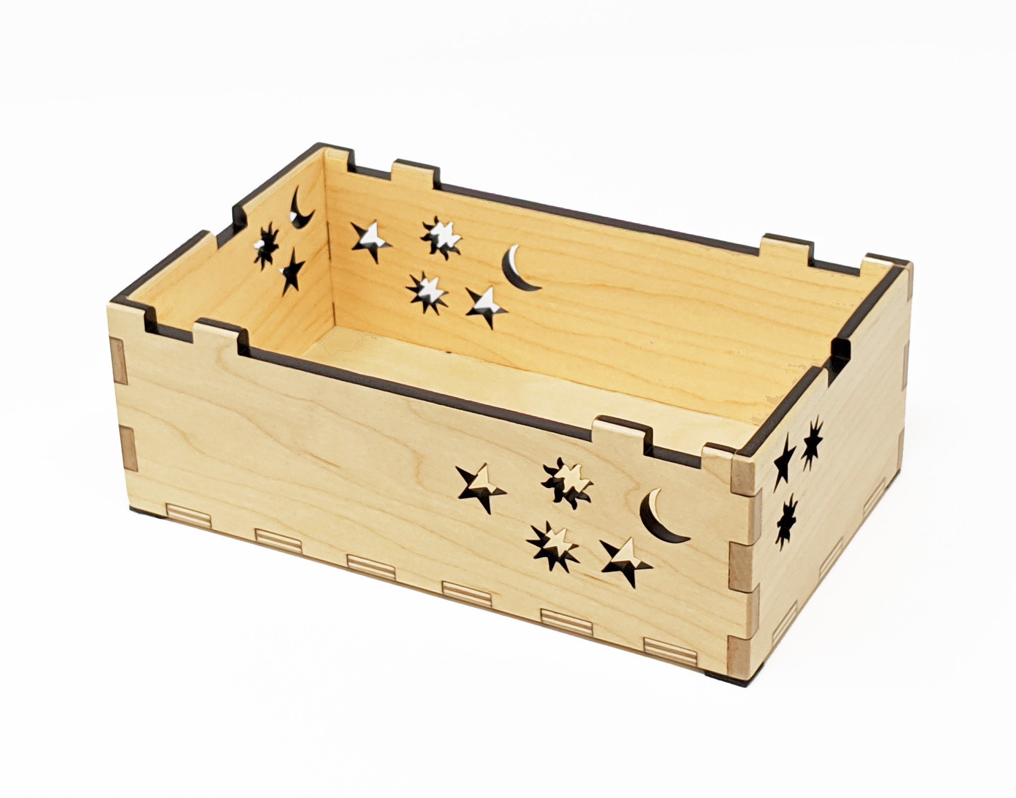 Small Wood Stash Box Keepsake Box Modern Box Art Deco Inlaid | Etsy