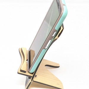 Rainbow Pointillism Wood Marquetry Inlaid Phone Stand - Etsy