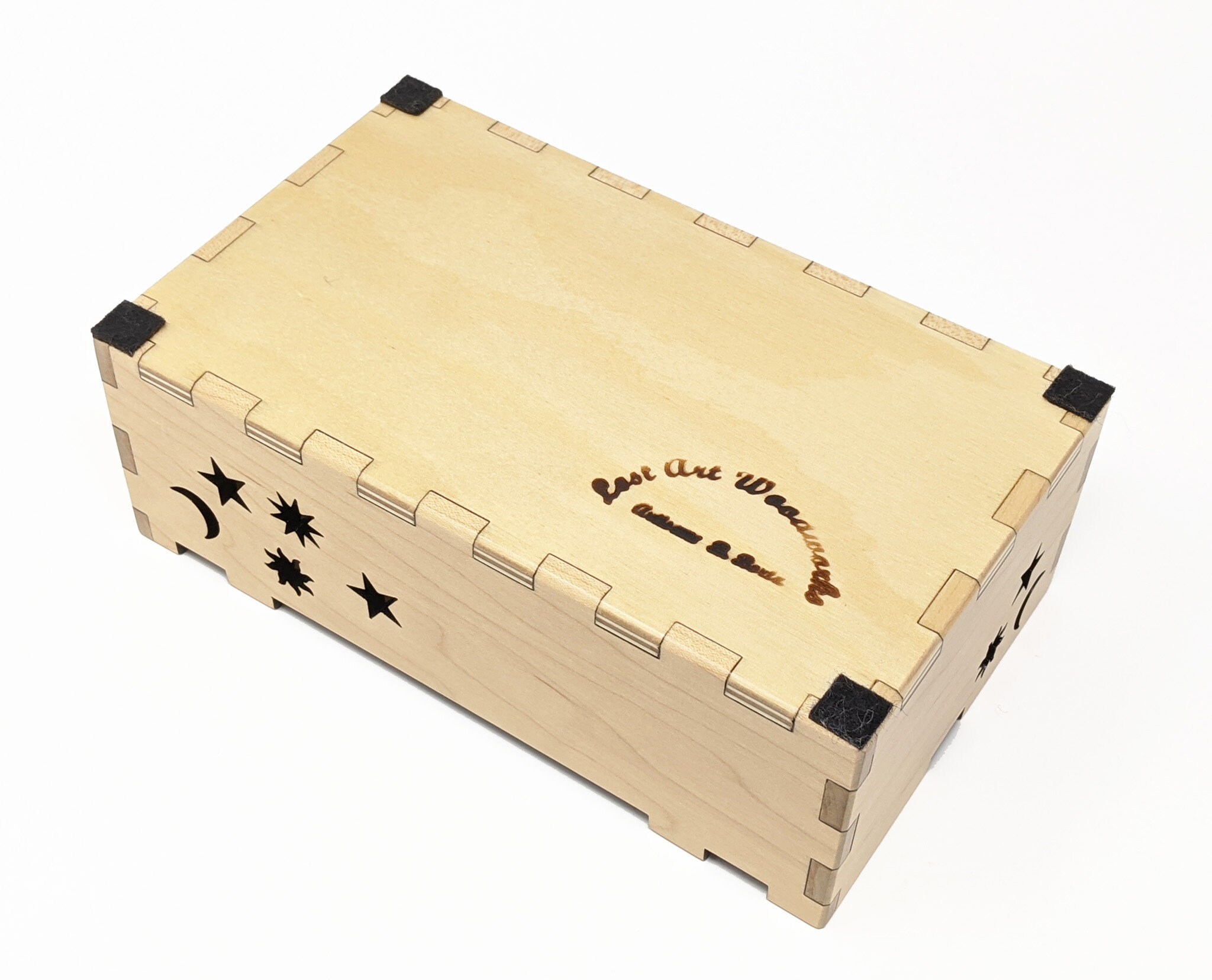 Small Wood Stash Box Keepsake Box Modern Box Art Deco Inlaid | Etsy