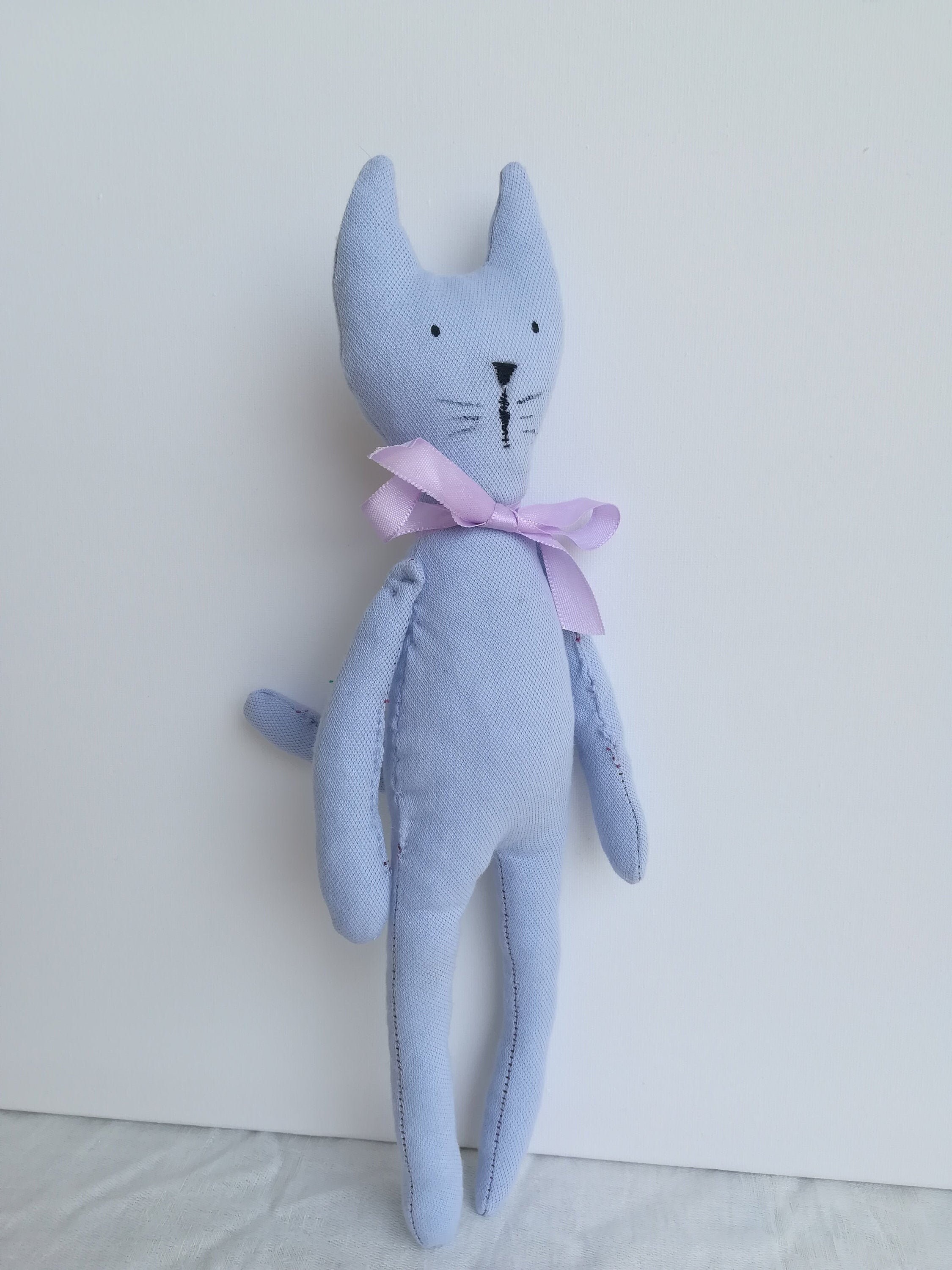 UNIQUE HANDMADE TOYS - Blue Kitten - Etsy