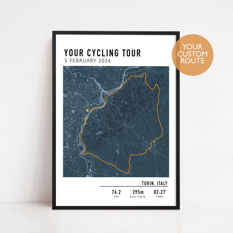 Strava Map Poster - Etsy