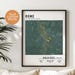 Rome Marathon Map Poster, Run Rome Marathon 2025 Route, Custom Marathon ...