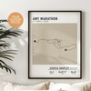 Any Marathon or Run Map Poster, Custom Hike Route Map, Strava or GPX ...